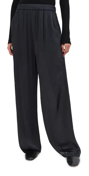 Tibi Matte Satin Plisse Winslow Pants