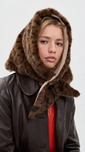 Lele Sadoughi Faux Fur Bonnet Scarf