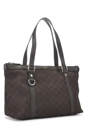 Gucci Gg Nylon Abbey Zip Tote