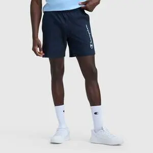Champion 7 Jersey Shorts, Script Logo - Deep Navy