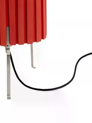 HAY Canelé Pleated Tripod Table Lamp - Red