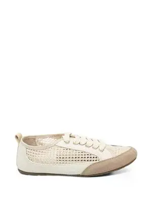 EMU AUSTRALIA Carlo Crochet-knit Panelled Sneakers - Neutrals