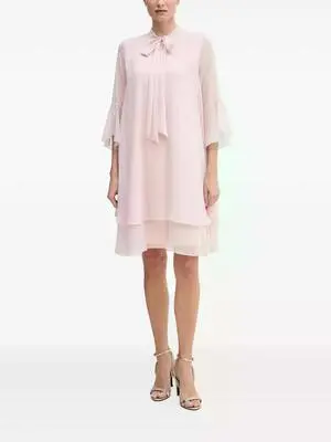 JOOP! Mini Denia Pussy-bow Tiered Dress - Pink
