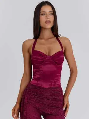 OUTCAST Caitriona Jumpsuit Burgundy