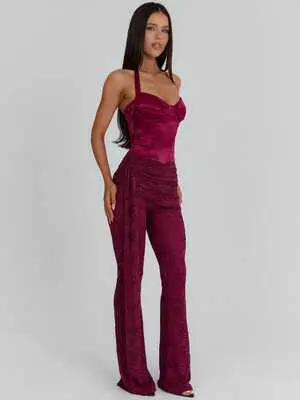OUTCAST Caitriona Jumpsuit Burgundy