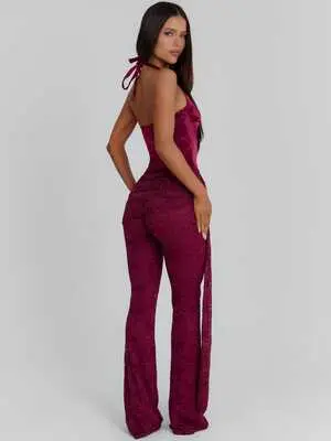 OUTCAST Caitriona Jumpsuit Burgundy