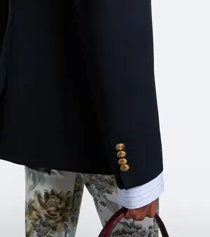 Acne Studios Layered Wool Blazer - Blue