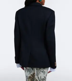 Acne Studios Layered Wool Blazer - Blue