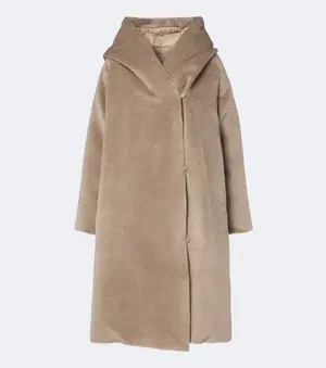 Max Mara The Cube Reversible Alpaca And Wool Down Coat - Beige
