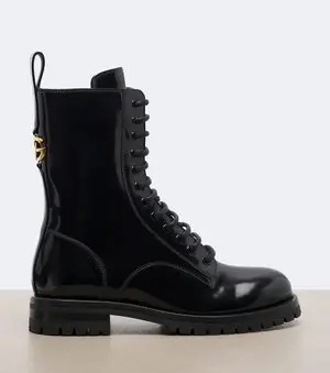 Dolce & Gabbana Dg Leather Lace-up Boots