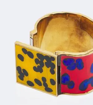 Dries Van Noten Enamel Cuff Bracelet