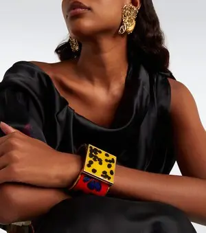 Dries Van Noten Enamel Cuff Bracelet
