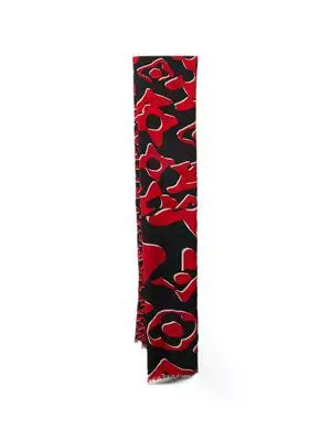 LOUIS VUITTON X Urs Fischer Monogram-pattern Scarf