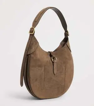 Polo Ralph Lauren Small Suede Polo Id Shoulder Bag