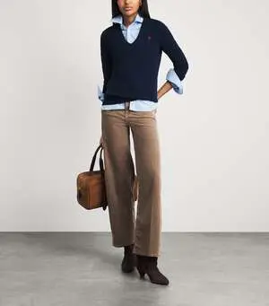Polo Ralph Lauren Wool-cashmere Cable-knit Kimberly Sweater