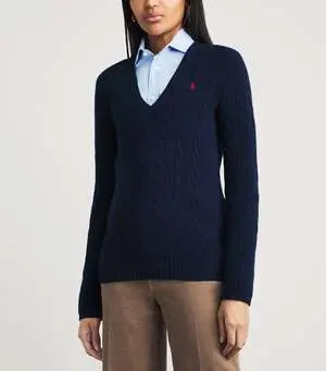 Polo Ralph Lauren Wool-cashmere Cable-knit Kimberly Sweater