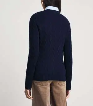 Polo Ralph Lauren Wool-cashmere Cable-knit Kimberly Sweater