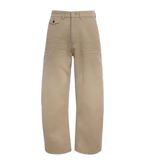 COOR Cinched Curved Trousers - Beige
