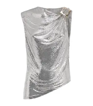 Rabanne X Dinh Van Chainmail Sleeveless Top - Silver