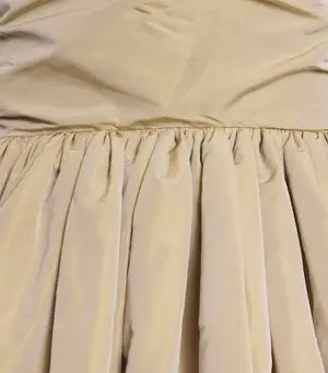 MARMAR HALIM Taffeta Strapless Draped Gown