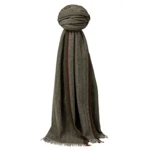 KINALBA Talisker Herringbone Scarf - Green