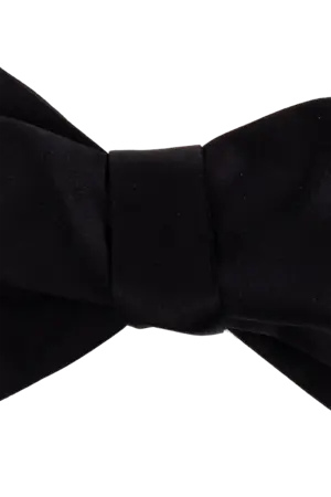 Giorgio Armani Silk Bow Tie - Navy Blue