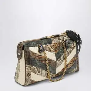 Valentino Garavani Medium Panthea Shoulder Bag In Exotic Leather With Chevron Pattern