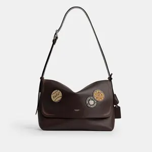 COACH Ludlow Messenger Bag In Loved Leather With Stickers - Maple
