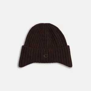 COACH Cashmere Beanie - Maple
