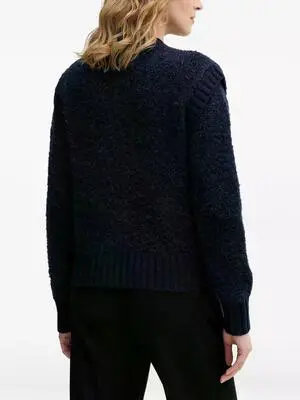 Sisley Bouclé-knit Button-up Cardigan