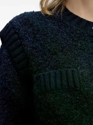 Sisley Bouclé-knit Button-up Cardigan