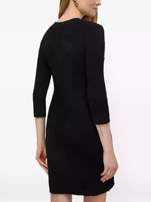 MORGAN Buttoned V-neck Mini Dress