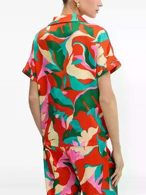 MORGAN Abstract-print Short-sleeve Shirt