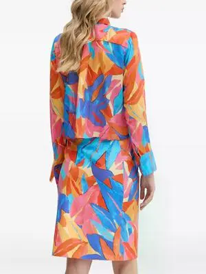 MORGAN Leaf-print Button-up Shirt