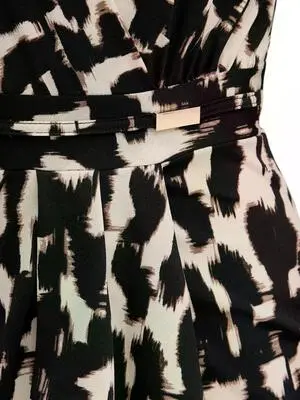 MORGAN Abstract-print Wrap Mini Dress