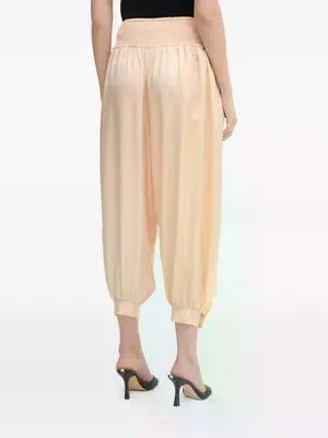 Pinko Smocked-waist Button-cuff Trousers