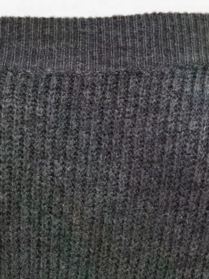 MORGAN Off-shoulder Ribbed-knit Sweater