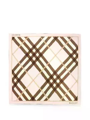 Burberry Watercolour Check Silk Scarf
