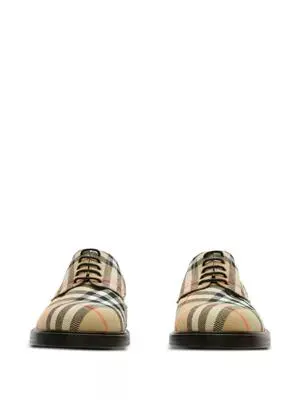 Burberry Check Pembroke Derby Shoes