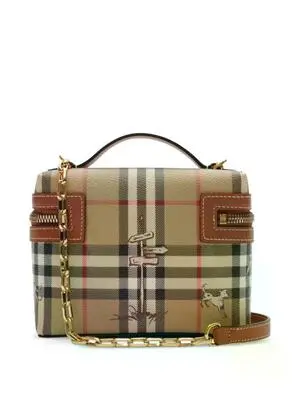 Burberry Mini Check Mates Vanity Bag - Neutrals