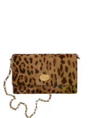 Burberry Cotswolds Chain Strap Wallet Bag - Brown