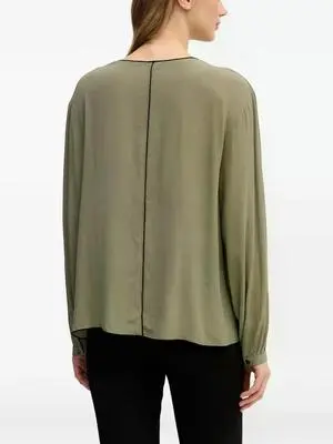 Sisley V-neck Long-sleeve Blouse