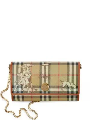 Burberry Mates Checkered Chain-strap Shoulder Bag