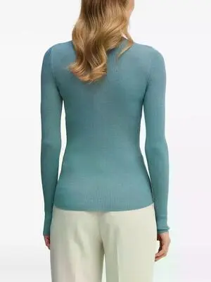 Sisley Button Ribbed Henley Top