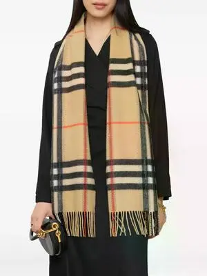 Burberry Crystal Check Cashmere Scarf