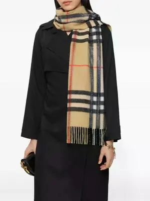 Burberry Crystal Check Cashmere Scarf