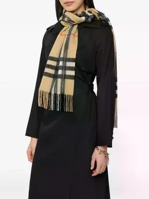Burberry Crystal Check Cashmere Scarf