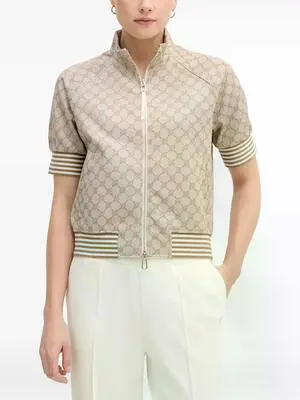 JOOP! Monogram-pattern Zip-up Jacket - Neutrals