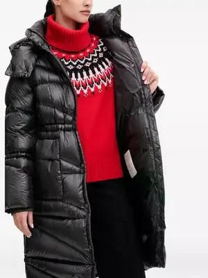 Bogner Quilted Hooded Coat - Black