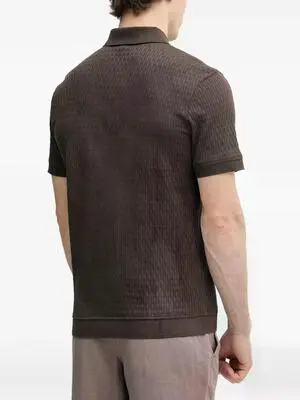 JOOP! Franciscojose Basket-weave Zip-fastening Polo Shirt